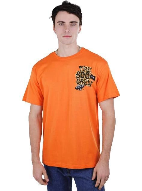 Disney Mickey Mouse "spooky" Graphic T-shirt - Monsters Boo Orange