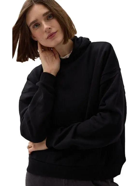 Richer Poorer Recycled Fleece Hoodie - Black