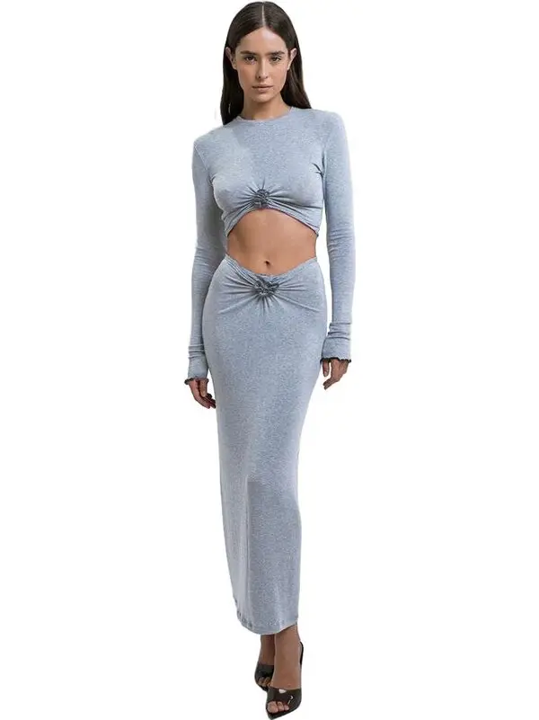MOTHER OF ALL Maxi Skirt - Light-blue