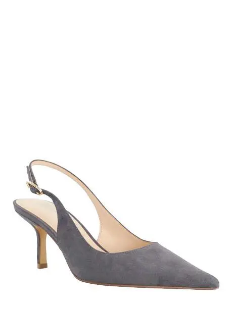 Dune London Celise Slingback Pointed Toe Pumps - Grey
