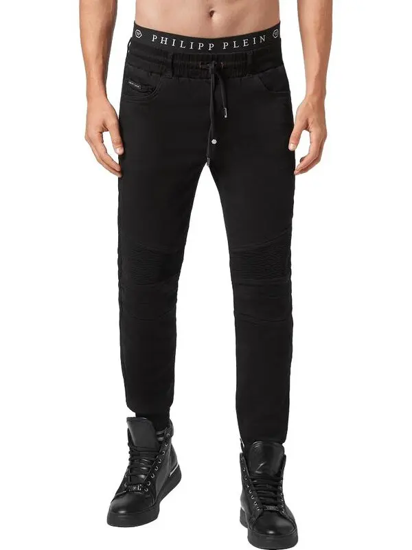 Philipp Plein Denim Jogging Trousers Basic - Darkside