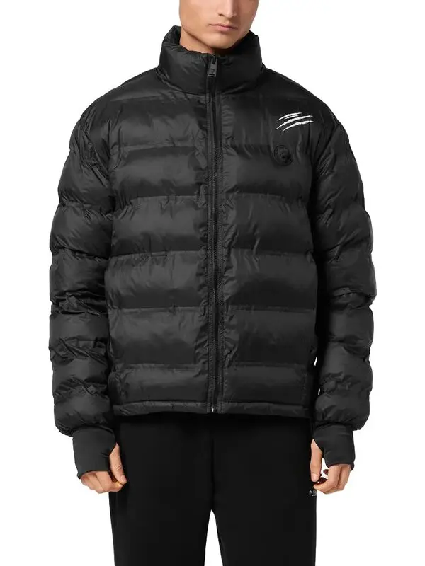 PLEIN SPORT Lightweight Zipped Jacket - Black