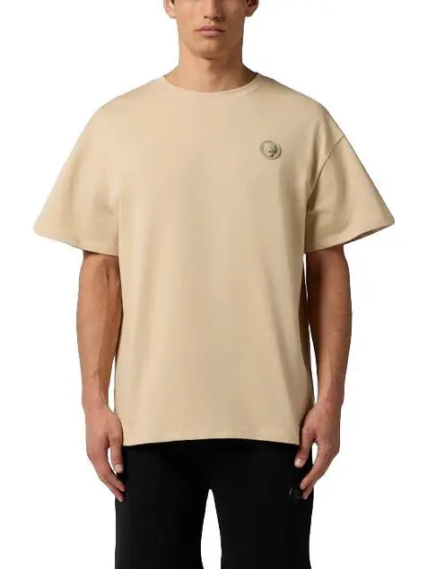 PLEIN SPORT Round Neck T-shirt 3d Tiger - Beige