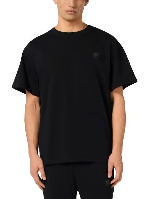 PLEIN SPORT Round Neck T-shirt 3d Tiger - Black