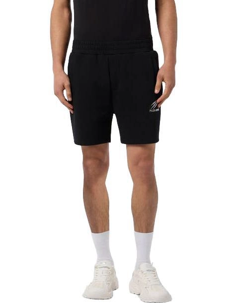 PLEIN SPORT Pique Jogging Shorts - Black