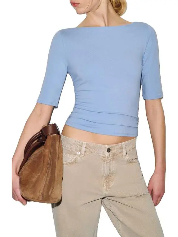 REFORMATION Santino Knit Top - Skyline
