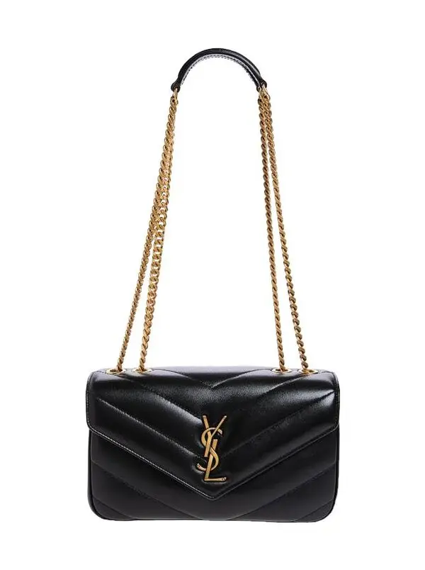 Saint Laurent Small Loulou Shoulder Bag - Black