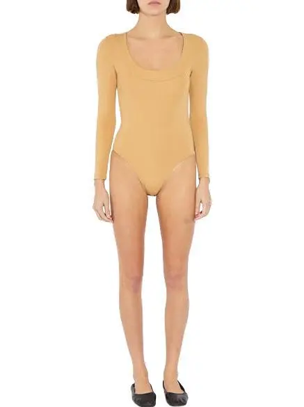 THE PARK Maranda Bodysuit - Camel