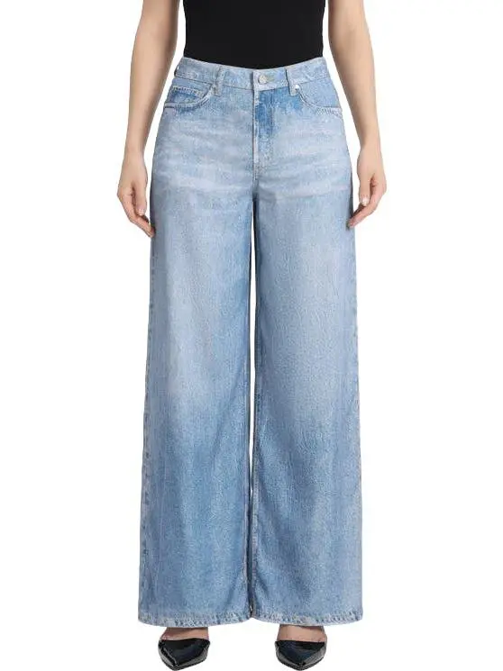 BAYEAS High Waist Wide Leg Jeans - Flowing Clouds