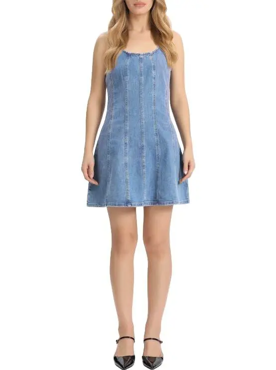 BAYEAS Denim Pinafore Dress - Skyfall