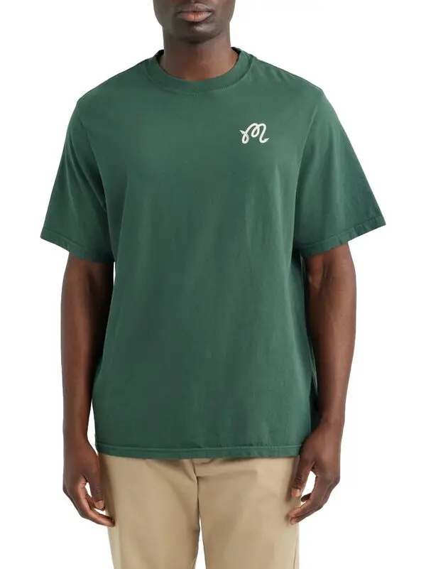MALBON Bermuda Lures Cotton Graphic T-shirt - Forest
