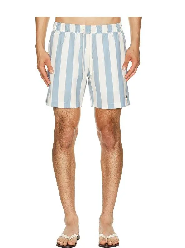 Faherty Brand All Day 6” Swim Trunk In Stripes - Multi
