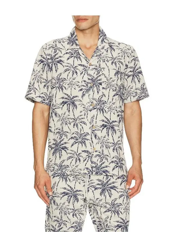 Faherty Brand Short Sleeve Cabana Towel Terry Shirt In . Also - Multi