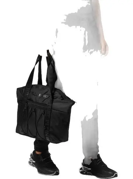 PLEIN SPORT Utility Tote Bag With Dual Top Handles - Black