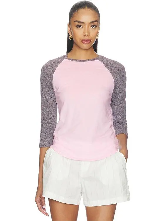 Michael Lauren Raglan 3/4 Sleeve Tee - Multi