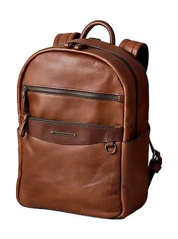 Overland Fairfield Leather Travel Backpack - Tan
