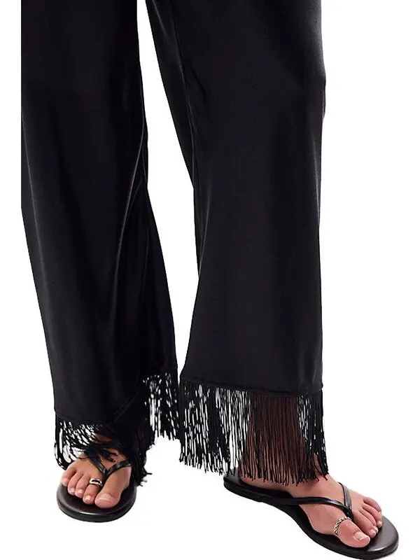 ARTLESS Blair Fringe Pants - Black