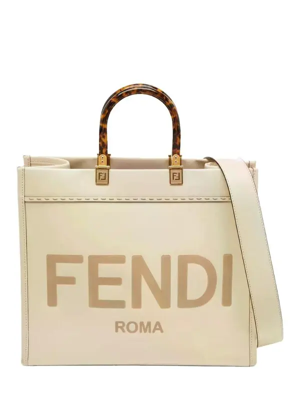 Fendi Medium Sunshine Tote Bag - Neutrals
