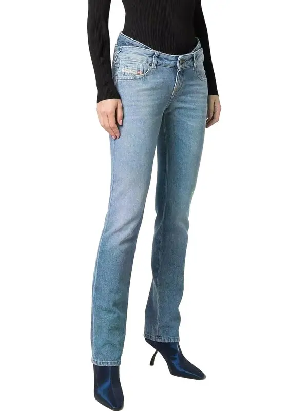DIESEL® Straight Leg Low Rise Jeans - Blue