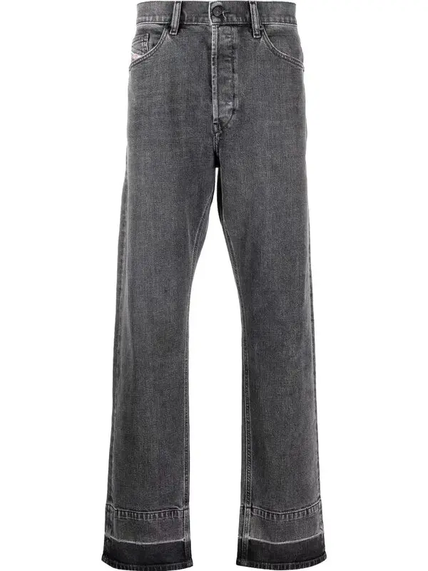 DIESEL® D-macs Straight Leg Jeans - Black