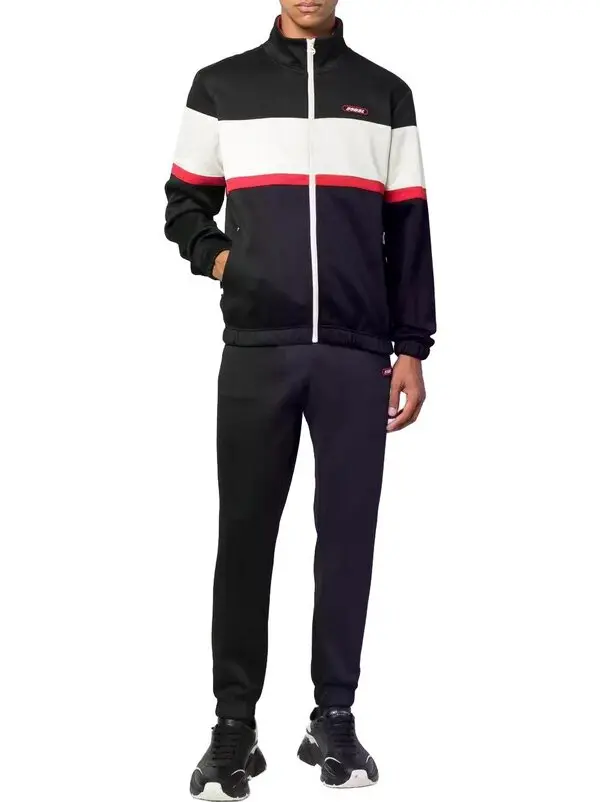 DIESEL® Logo-patch Tapered Track Pants - Black