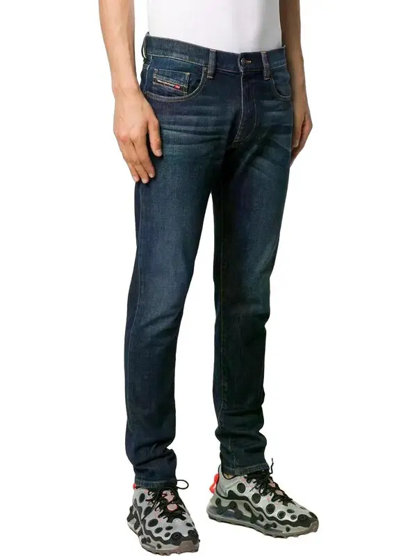DIESEL® D-strukt Low Rise Jeans - Blue