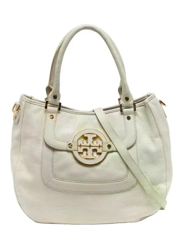 Tory Burch Amanda Leather Tote Bag - Neutrals