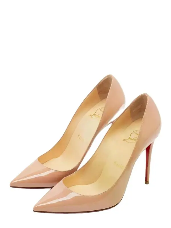 CHRISTIAN LOUBOUTIN Kate Patent Leather Pumps - Neutrals