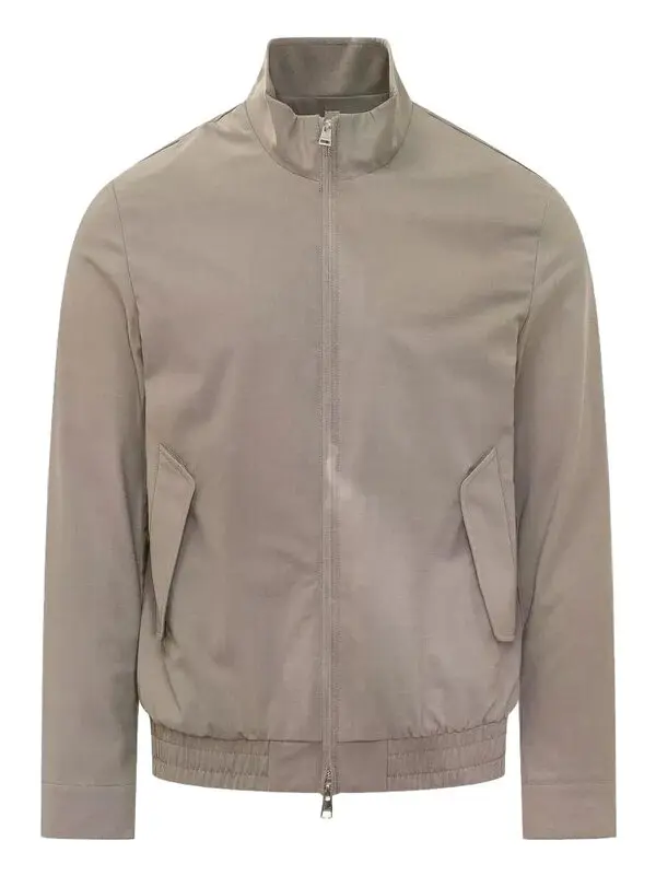 DUNO High-neck Zip-up Jacket - Neutrals