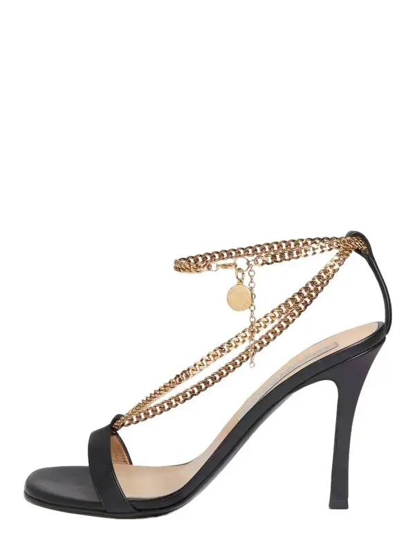 Stella McCartney Chain Ankle Strap Sandals - Black