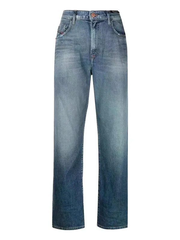 DIESEL® D-reggy Cropped Jeans - Blue