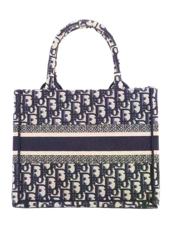 Dior Book Oblique Canvas Small Tote Bag - Blue