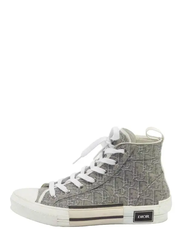 Dior B23 Oblique Jacquard Lace-up Sneakers - Grey