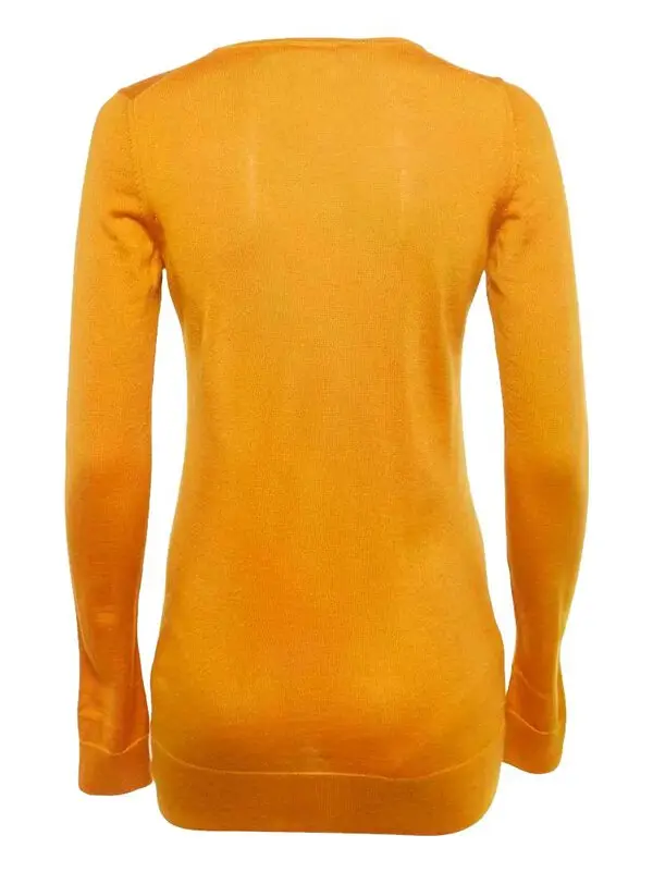 Celine V-neck Sweater - Orange