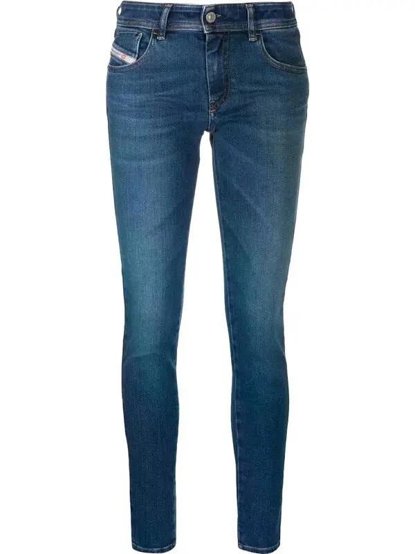 DIESEL® 2018 Slandy-low 09c21 Skinny Jeans - Blue