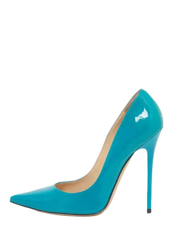 JIMMY CHOO Anouk Patent Leather Pumps - Blue