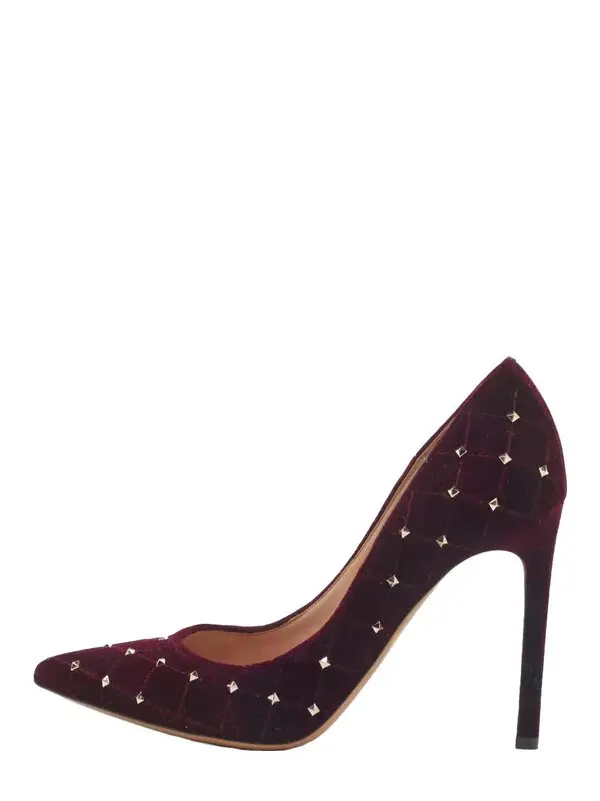 Valentino Garavani Rockstud Quilted Pumps - Red