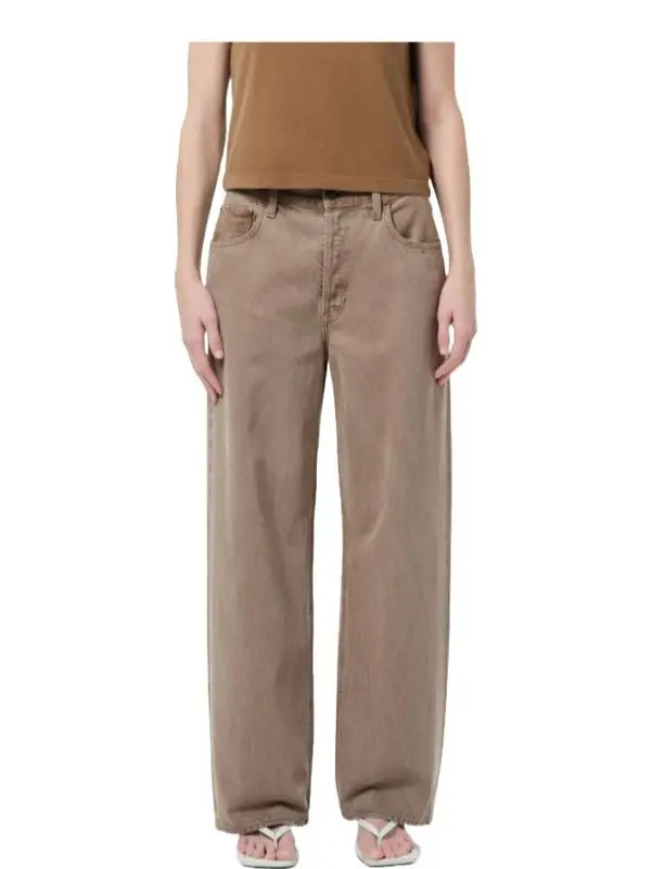 AGOLDE Low Slung Baggy Straight-leg Jeans - Brown
