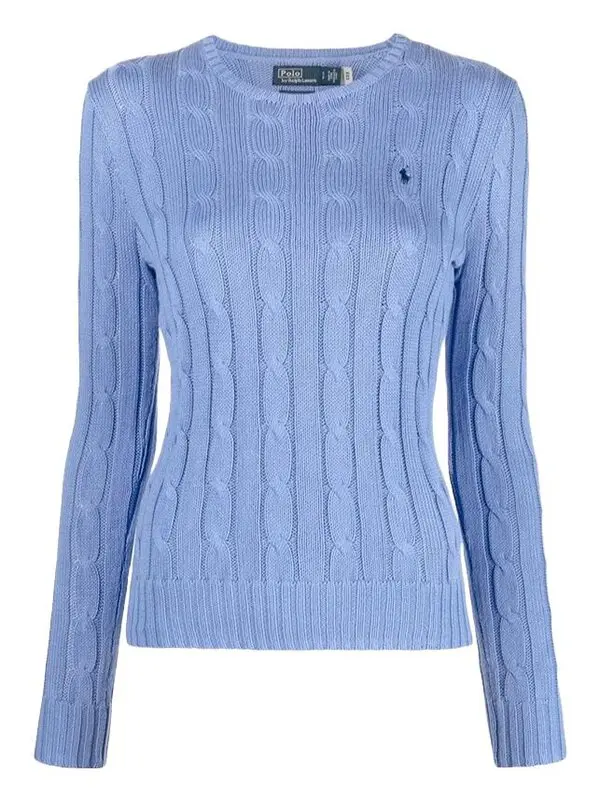 Polo Ralph Lauren Pony Embroidered Crewneck Jumper - Blue