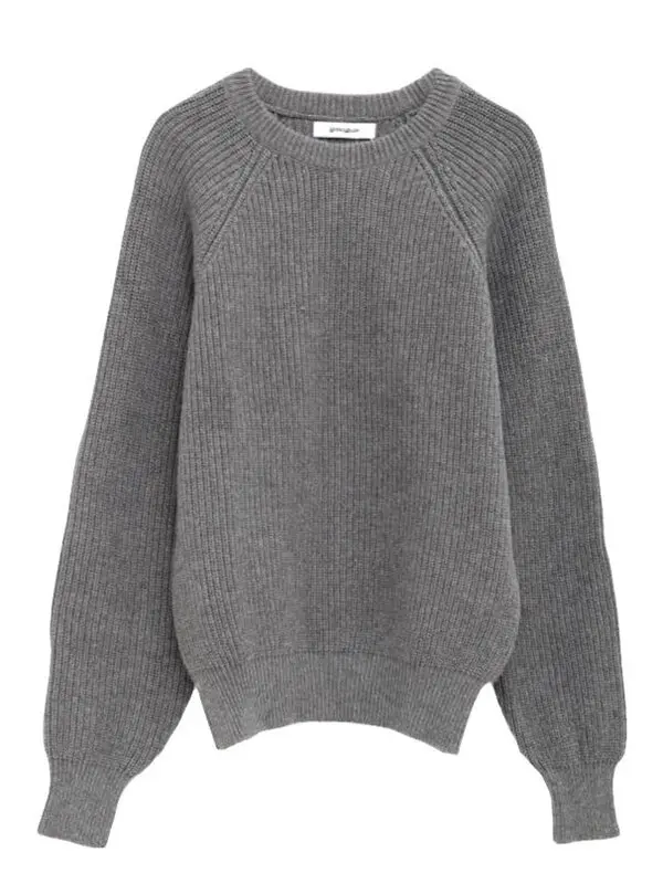 Gimaguas Thomas Sweater Ribbed Knit Pullover - Gray