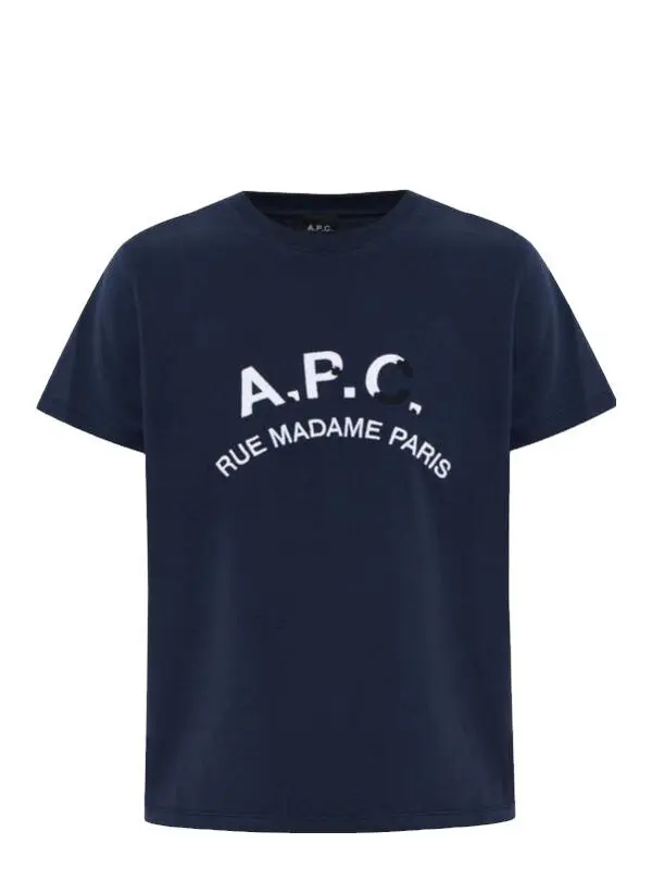 A.p.c. Logo Cotton T-shirt - Black