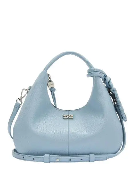GANNI Braided Charm Shoulder Bag - Blue