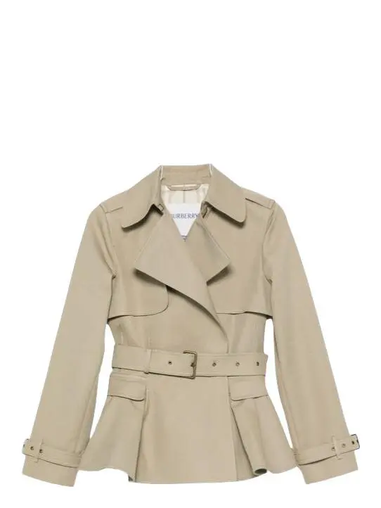 Burberry Short Belted Trench Coat - No