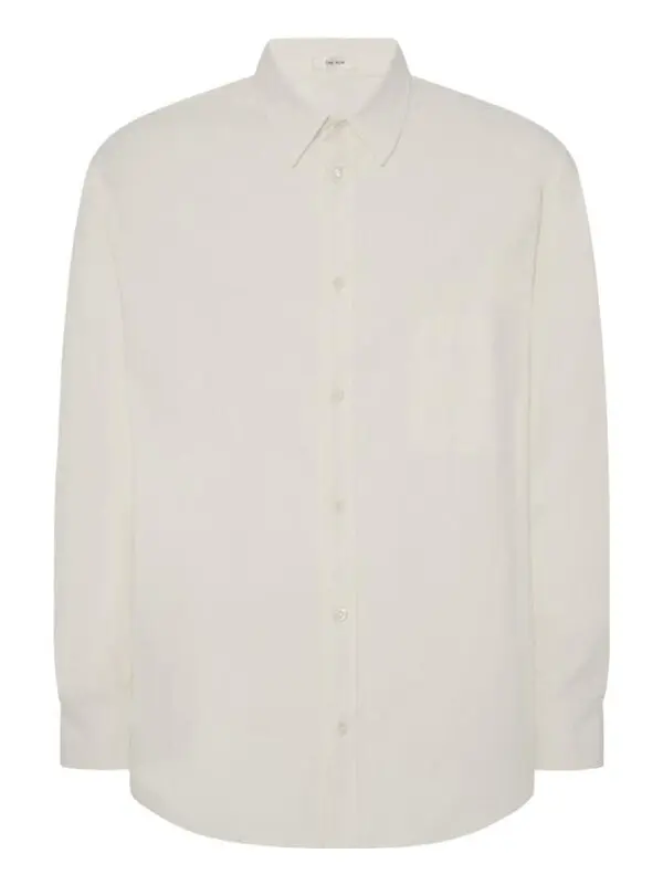 THE ROW Perlo Chest-pocket Long-sleeve Shirt - Off White