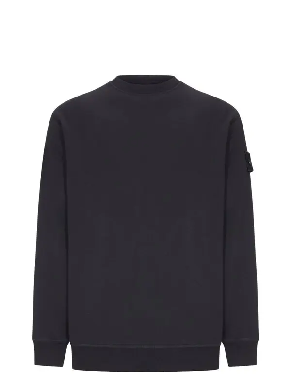 Stone Island Long Sleeve Crewneck Sweatshirt - Black