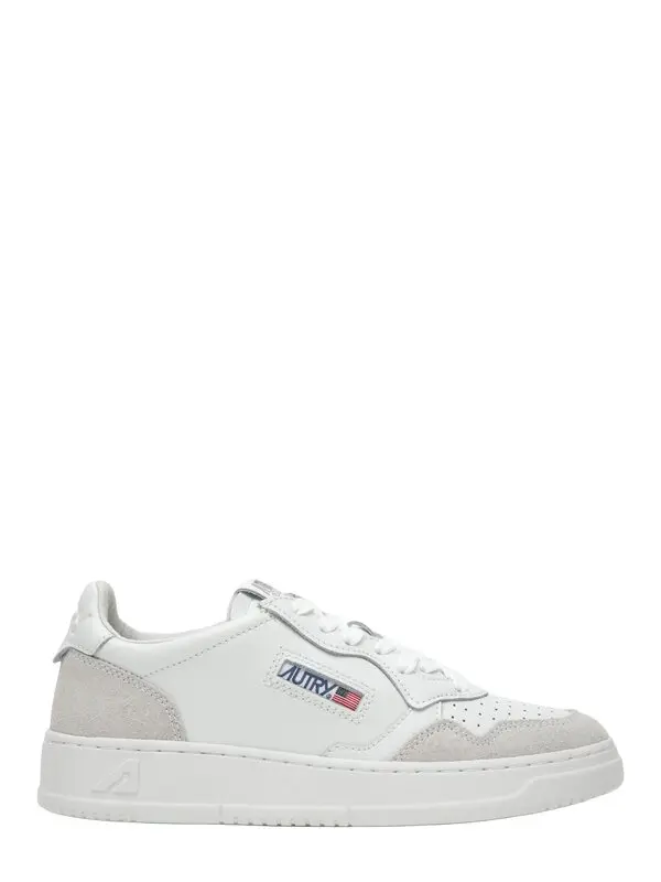AUTRY Medalist Low Sneakers In Leather And Suede - White