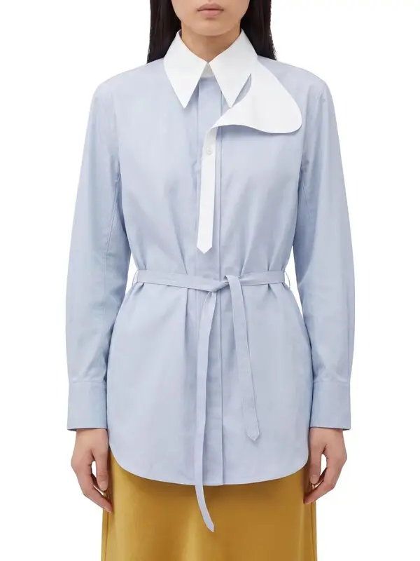 Bottega Veneta Poplin Shirt - Blue