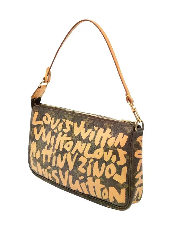 LOUIS VUITTON Monogram Graffiti Pochette Accessoires - Brown
