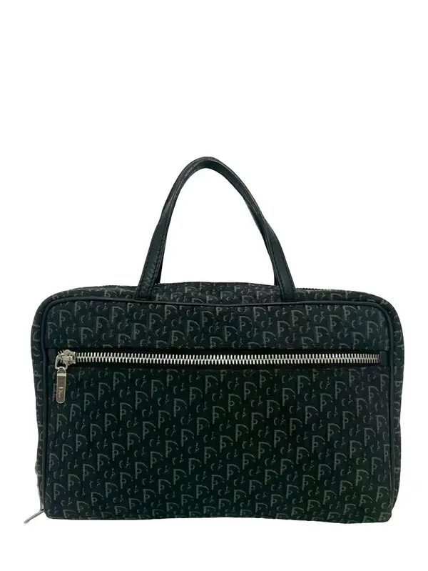 Dior Diorissimo Trotter Canvas Handbag - Black