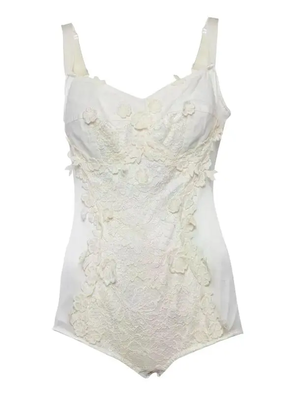 Dolce & Gabbana Lace Bodysuit - Neutrals